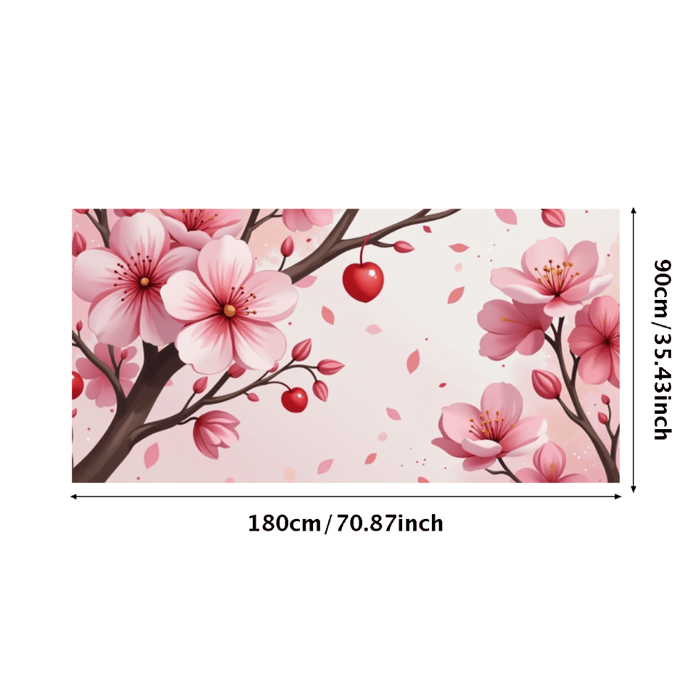 Cherry Blossom Themed Backdrop Banner Decorative Background with ...