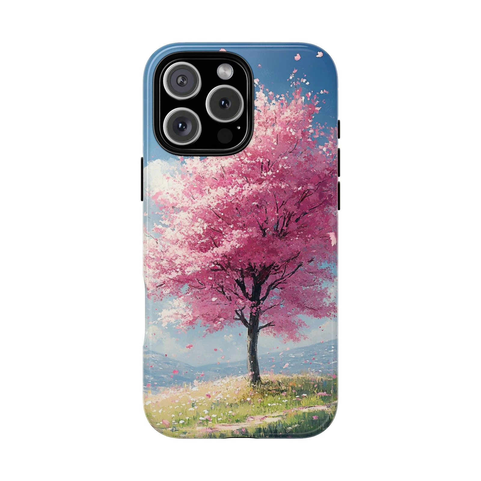 Cherry Blossom Tree Blue Sky Scene Case for iPhone 17 11 12 13 14 15 16 ...