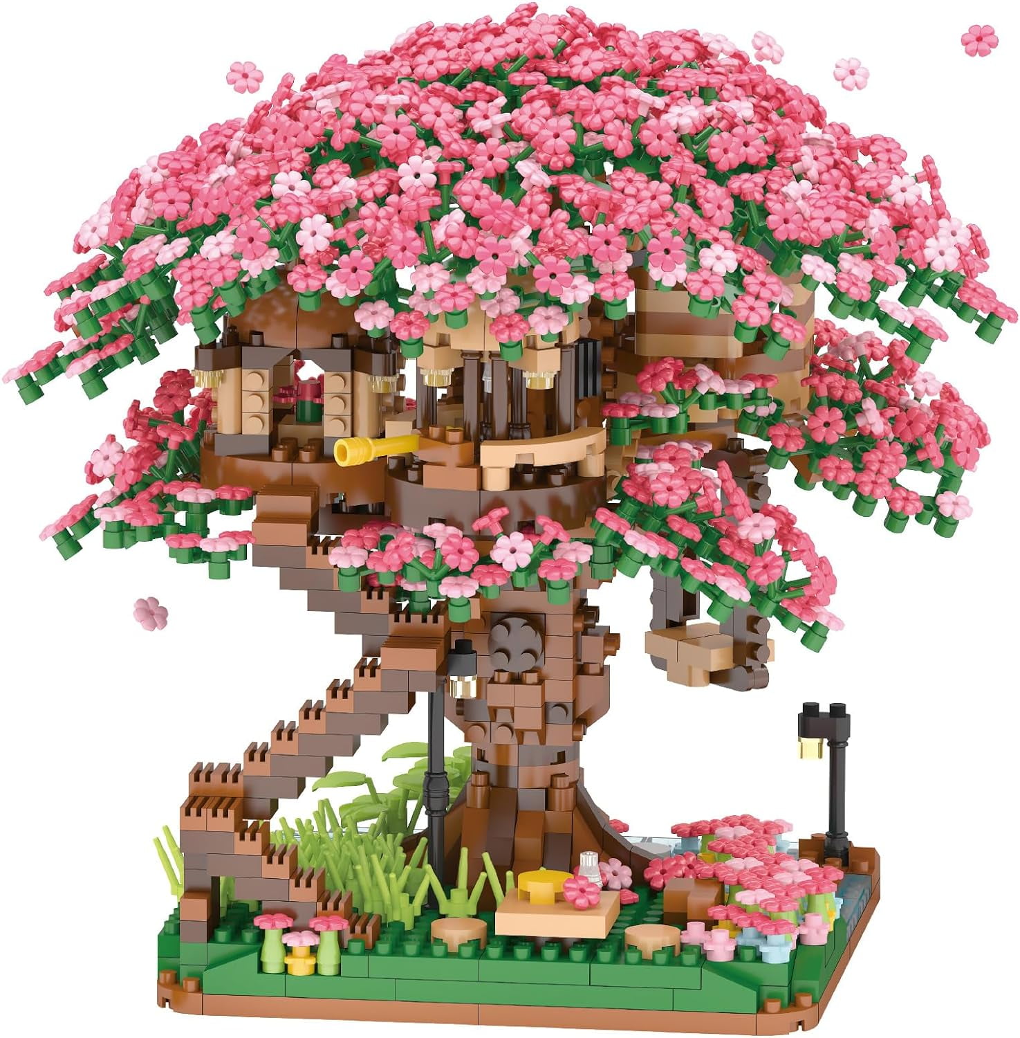 Cherry Blossom Tree Building Set,(2008pcs) Flowers Bonsai Tree Mini ...