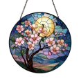 Cherry Blossom Tree Stained Glass Style Suncatcher – Window Decor ...