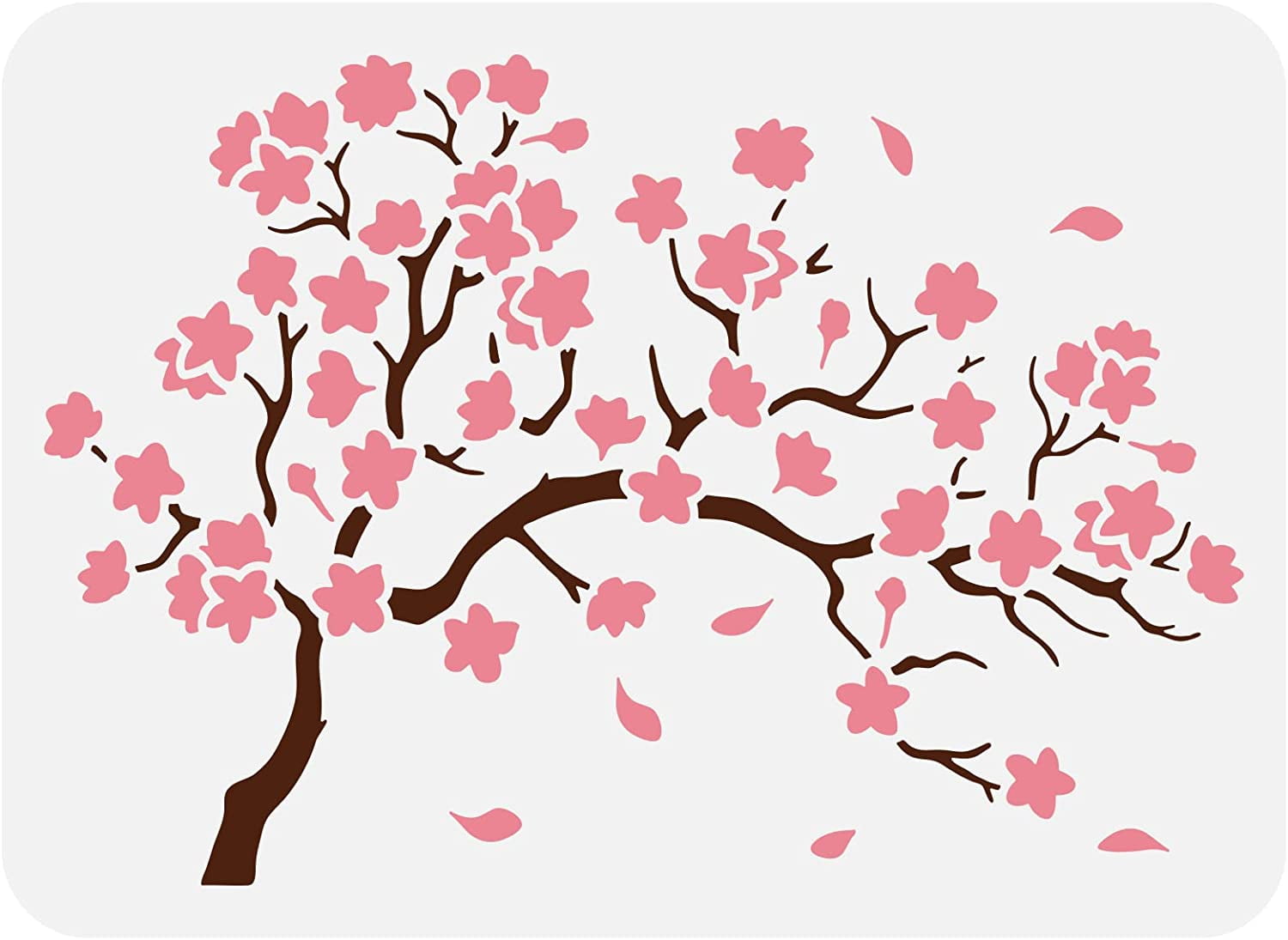 Cherry Blossom Tree Stencil 11.7x8.3 inch Flower Cherry Painting ...