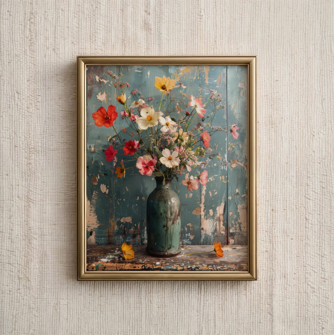 Cherry Blossom Vase Botanical Wall Art Poster Unframed Paper Print ...