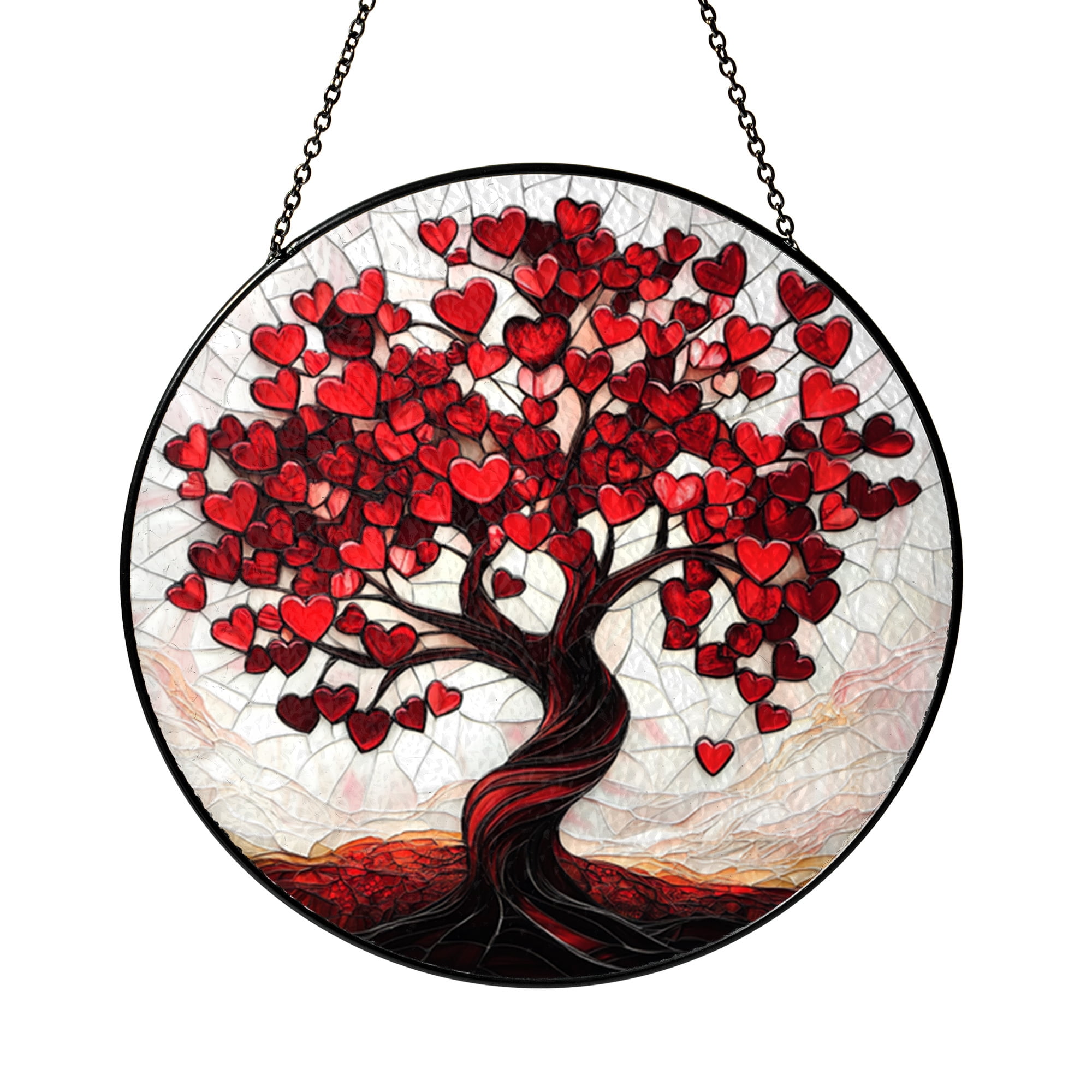 Cherry Blossom Window Hanging – Stained Glass Style Nature Art ...