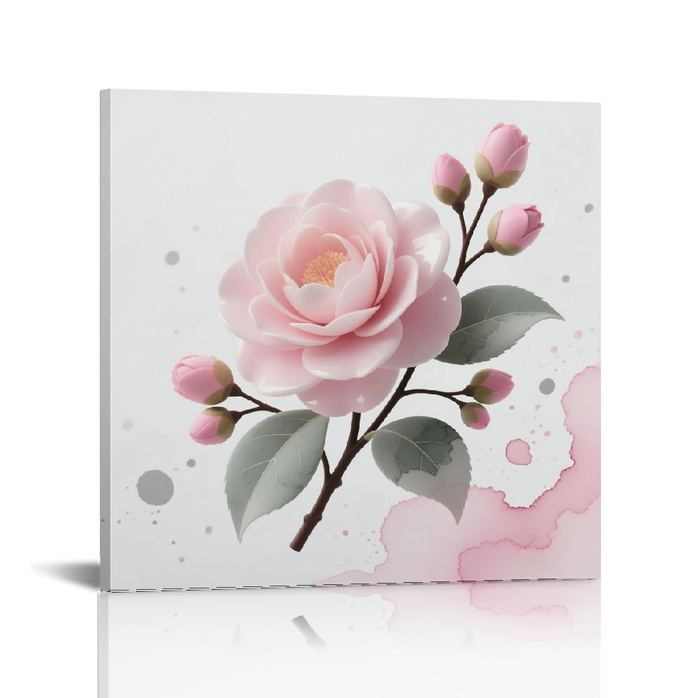 Cherry Blossom and Hummingbird Canvas Print, Wall Decor for Bathroom ...