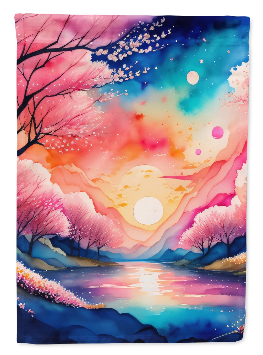 Cherry Blossom in Color House Flag 28 in x 40 in - Walmart.com