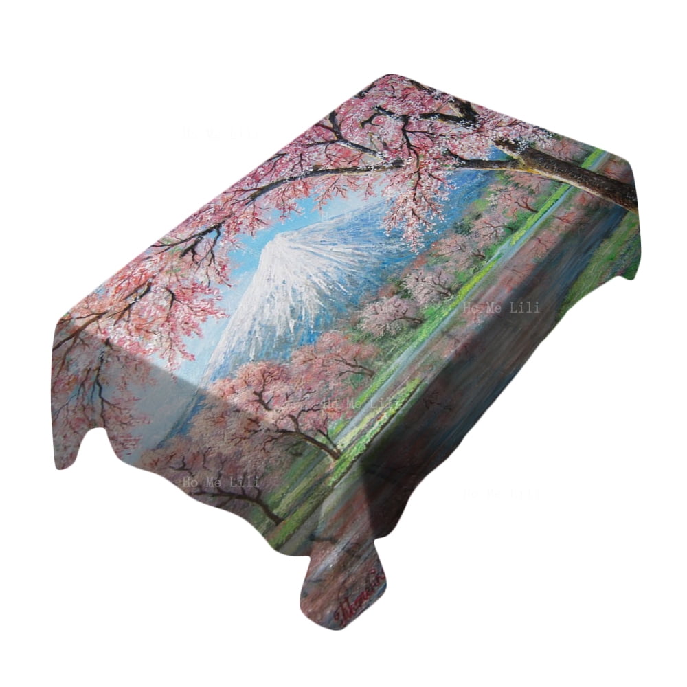 Cherry Blossoms On The Background Of Mount Fuji Traditional Japanese ...