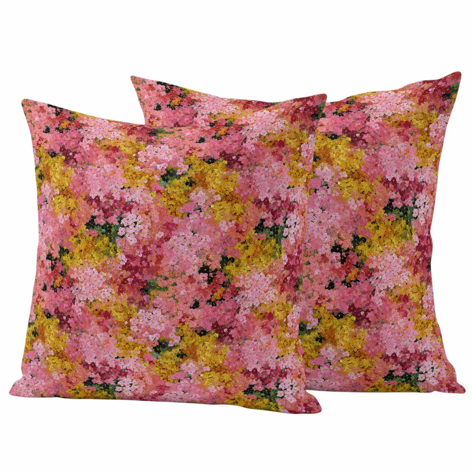 Cherry Blossoms Outdoor Pillow Covers Set of 2 Modern Abstract Art Pink ...