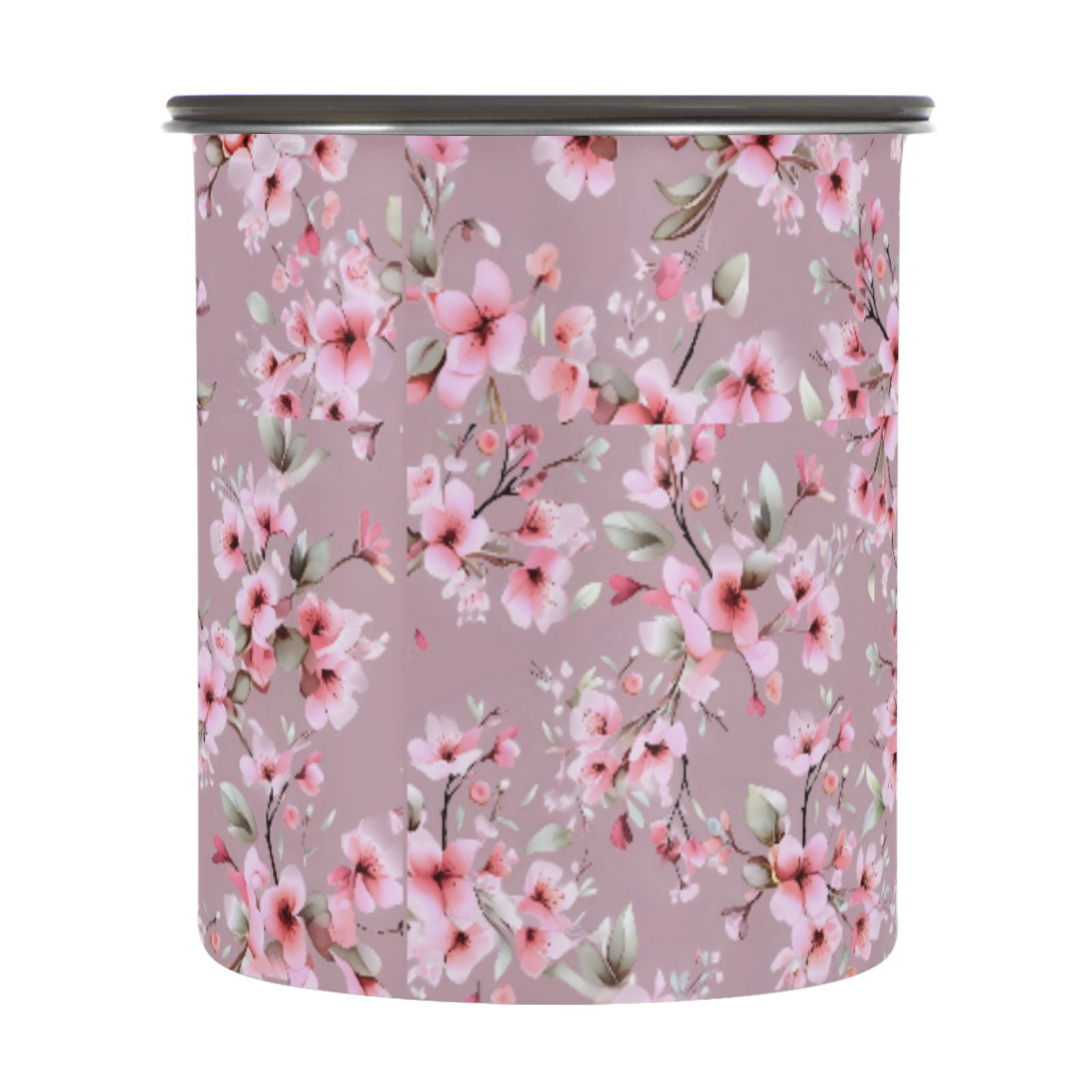 Cherry Blossoms Pink Flowers Airtight Coffee Bean Canister 30oz Food ...