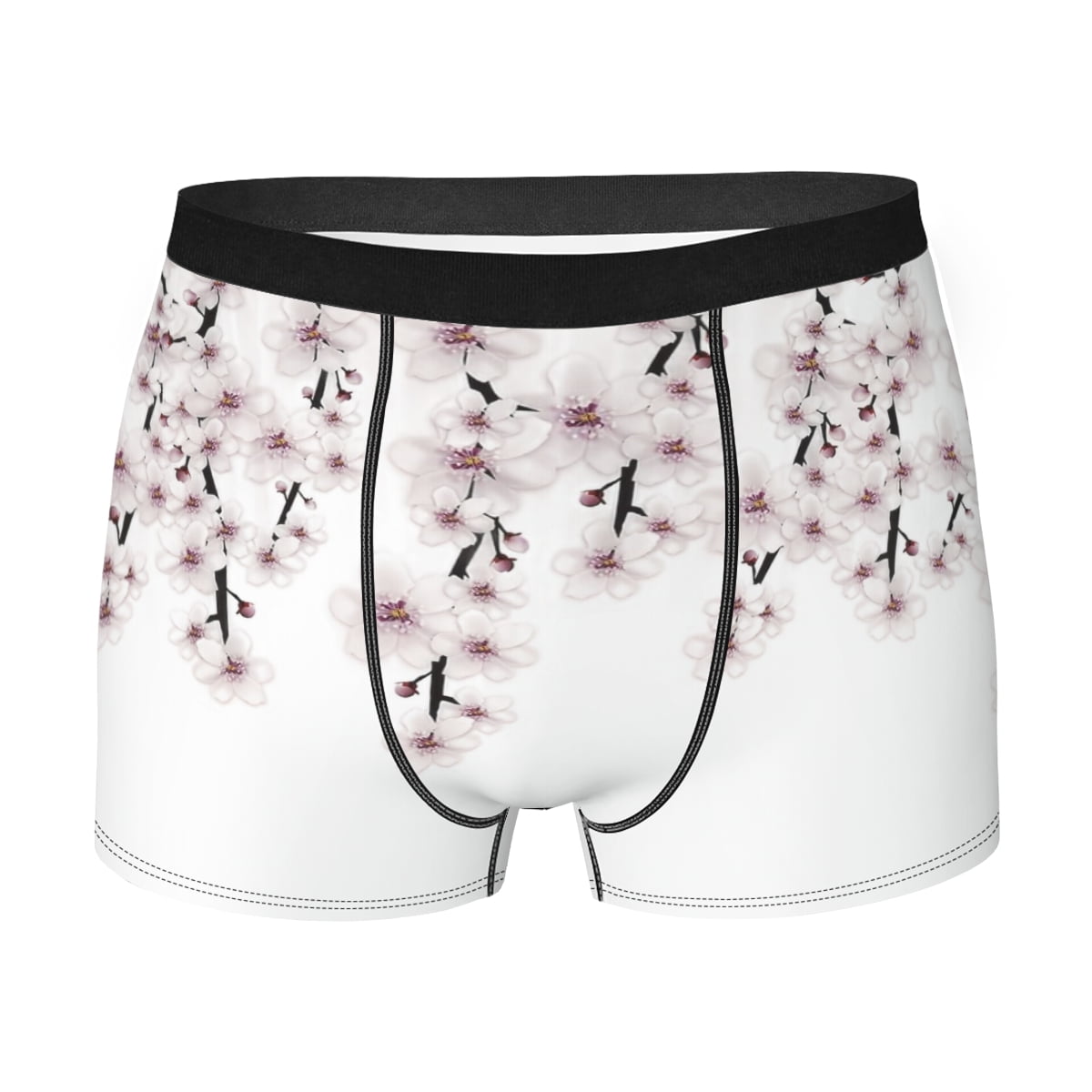 Cherry Blossoms with Falling Flowers Boxer Shorts For Man 3D Print Male ...