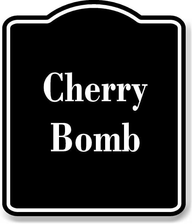 Cherry Bomb BLACK Aluminum Composite Sign 20''x24'' - Walmart.com