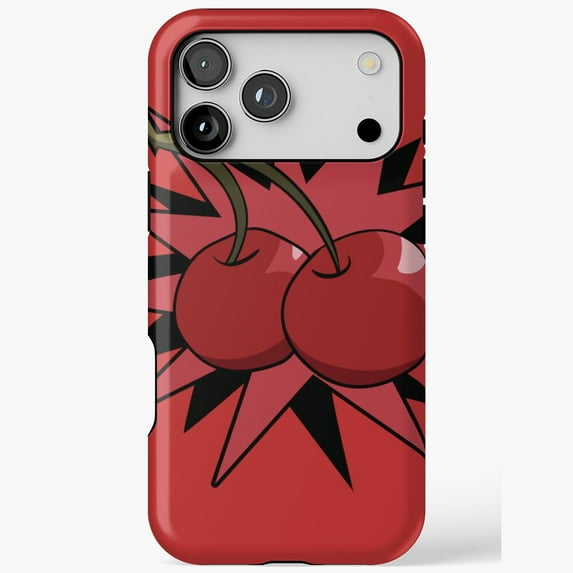 Cherry Bomb Bold Red Fruit Graphic Art Phone Case Compatible iPhone 17 ...