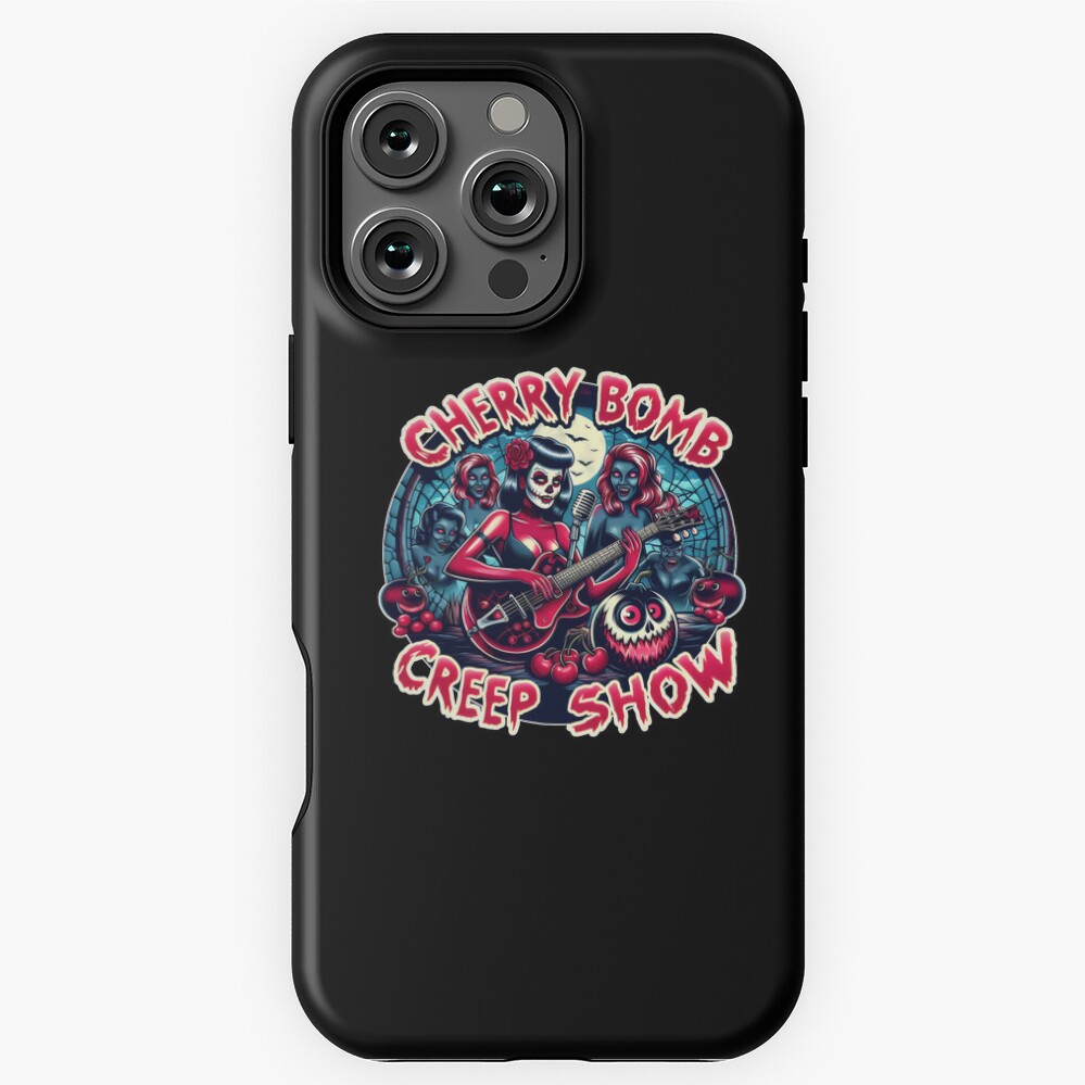 Cherry Bomb Creep Show Horror Art Phone Case for iPhone 16 15 14 13 12 ...