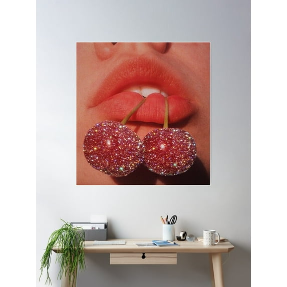 Cherry Bomb Poster Wall Art, Modern Wall Decor For Living Room Bedroom ...