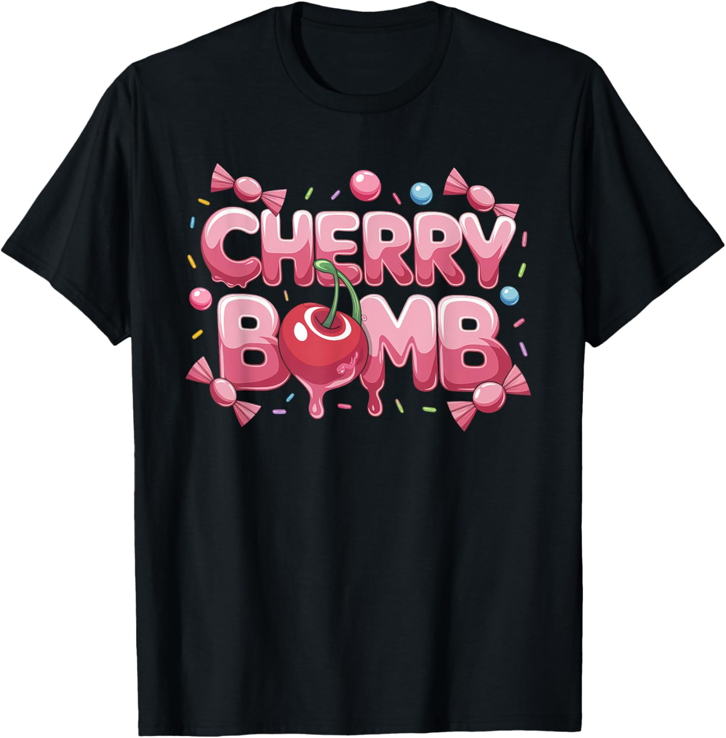 Cherry Bomb Tshirt Women Men Cherries Roller Derby Retro 70s T-Shirt ...