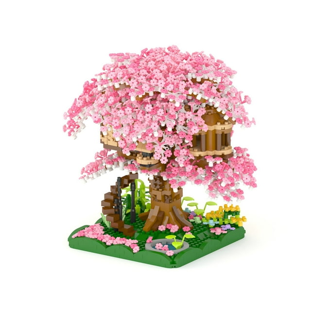 Cherry Bonsai Tree Building Sets for Girls, Mini Building Blocks of ...
