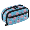 Cherry Cake Pattern PVC Pencil Case Water-Repellent Clear Window Pencil ...