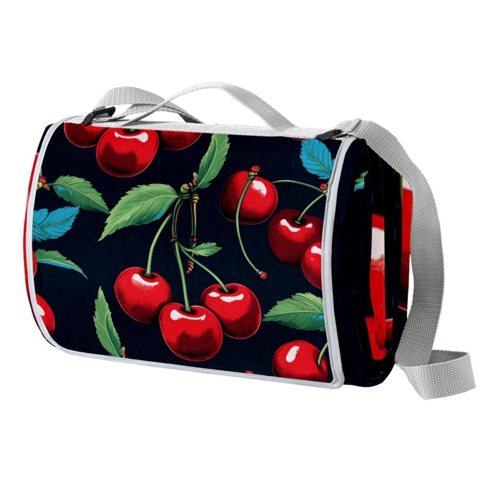 Cherry Canvas Outdoor Picnic Blanket - Waterproof Mat for Camping ...