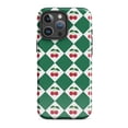 Cherry Charm Green Fruit Case for iPhone 11 12 13 14 15 16 17 Pro Max ...