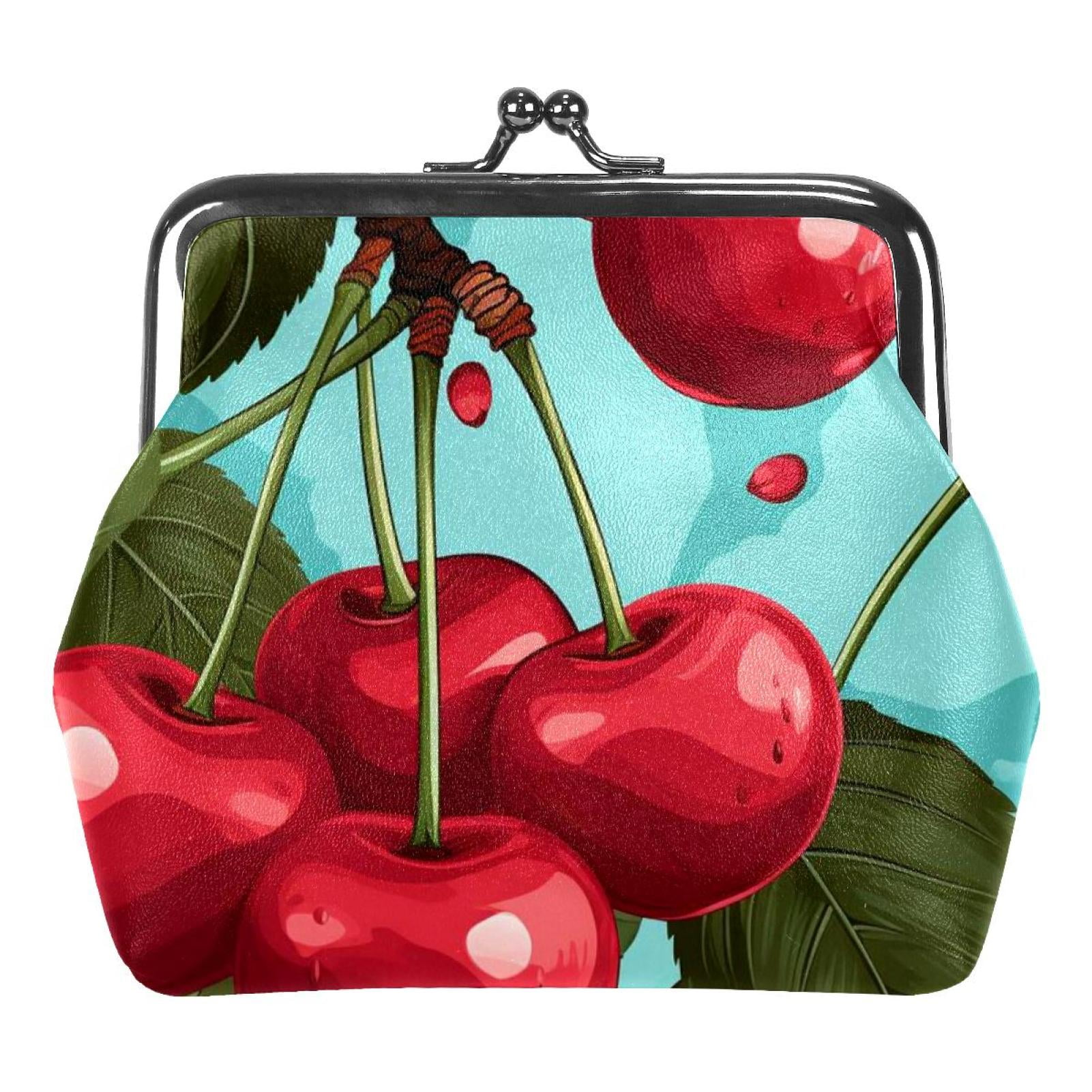 Cherry Coin Purse Kiss Lock Change Purse Vintage Trinkets Pouch ...