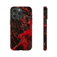 Cherry Cola Red Black Liquid Hydro Paint Art Phone Case with iPhone 17 ...