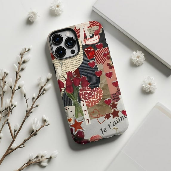 Cherry Collage Vintage Preppy Phone Case for iPhone 11 12 13 14 15 16 ...