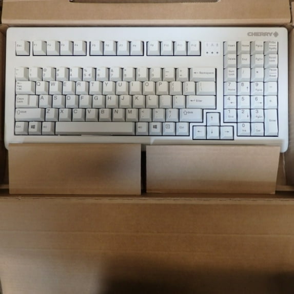 Cherry Compact 104 Key USB/PS2 MX Gold Keyswitch Gray Keyboard G80 ...