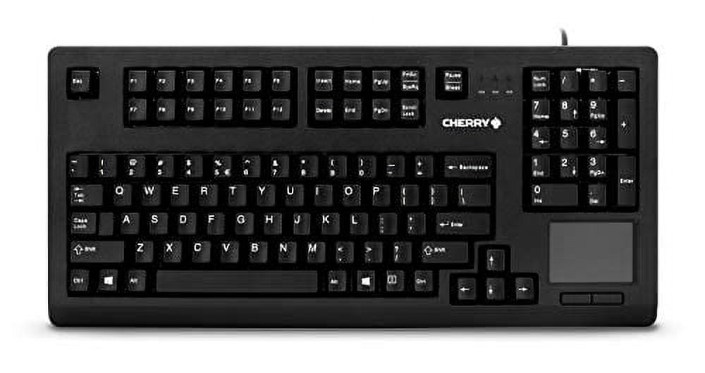 Cherry Compact QWERTY Mechnical USB Keyboard with Touchpad - 104 Keys ...