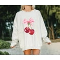 Cherry Coquette Cat Sweatshirt, Valentine's Day Shirt, Cat Mama Sweater ...
