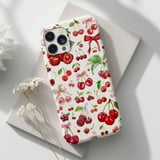 Cherry Coquette Fruit Collage Art Case for iPhone 17 to 11 Pro Max ...