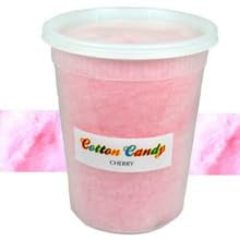 Cherry Cotton Candy – Sweet, Fluffy Carnival Treat in a 32 oz Tub (2.6 ...