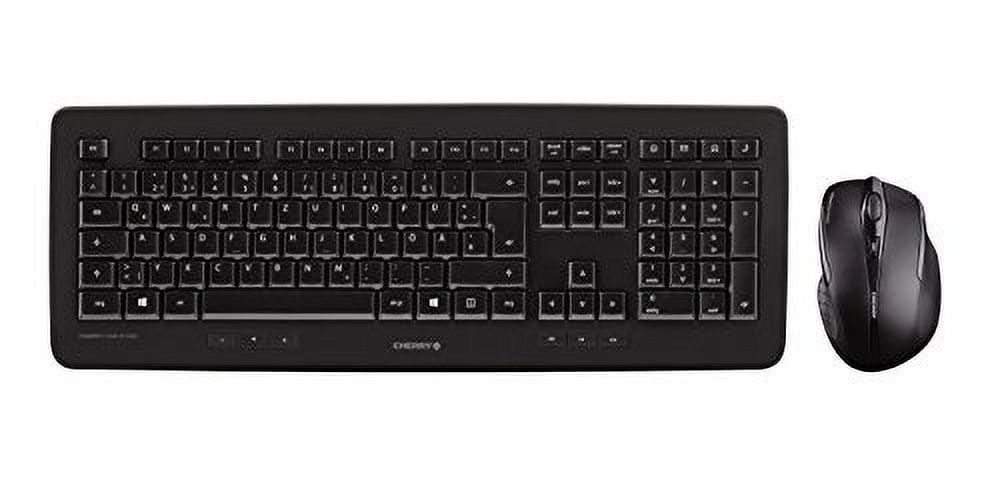 Cherry DW5100 Radio Transfer Keyboard (PC/Mac, Black, German QWERTZ ...