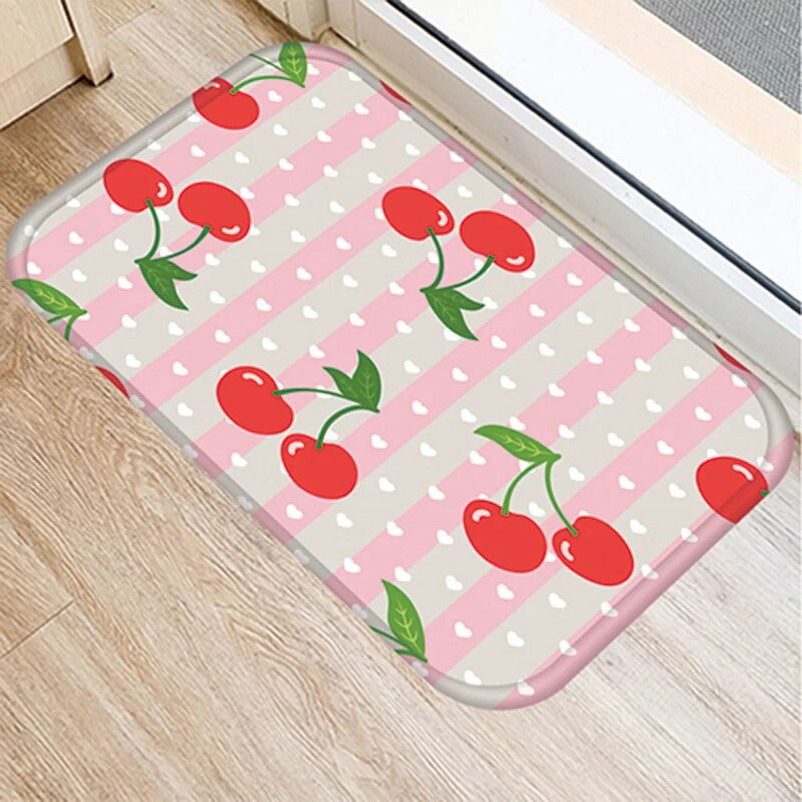 Cherry Doormat Carpet Mat Rug Non-Slip Floor Decor Bath Bathroom ...