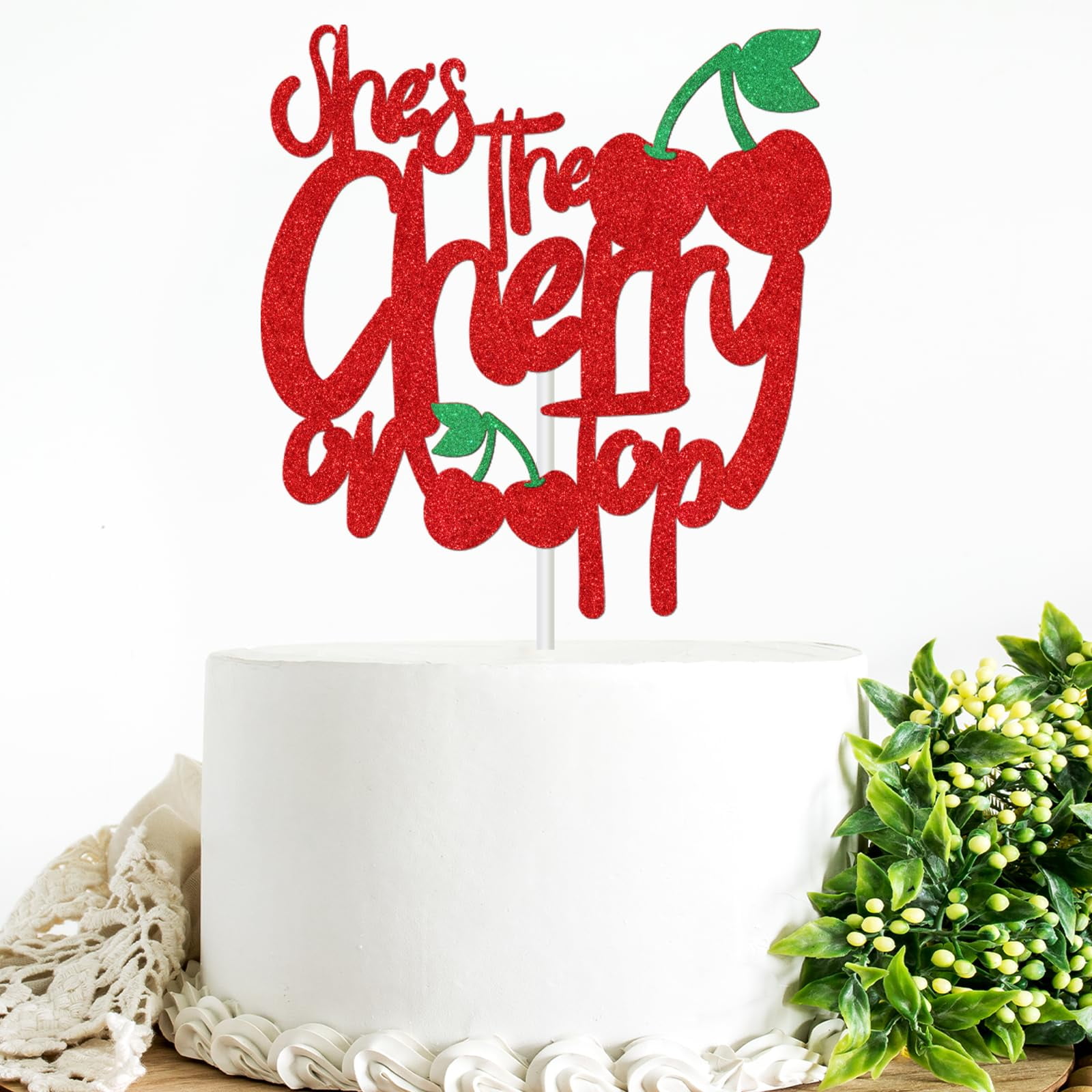 She's the Cherry FEV6 on Top Cake Topper | Cherry Theme Bachelorette ...