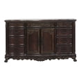 Cherry Finish Formal Bedroom Furniture 1pc Dresser w 9x Drawers Bottom ...