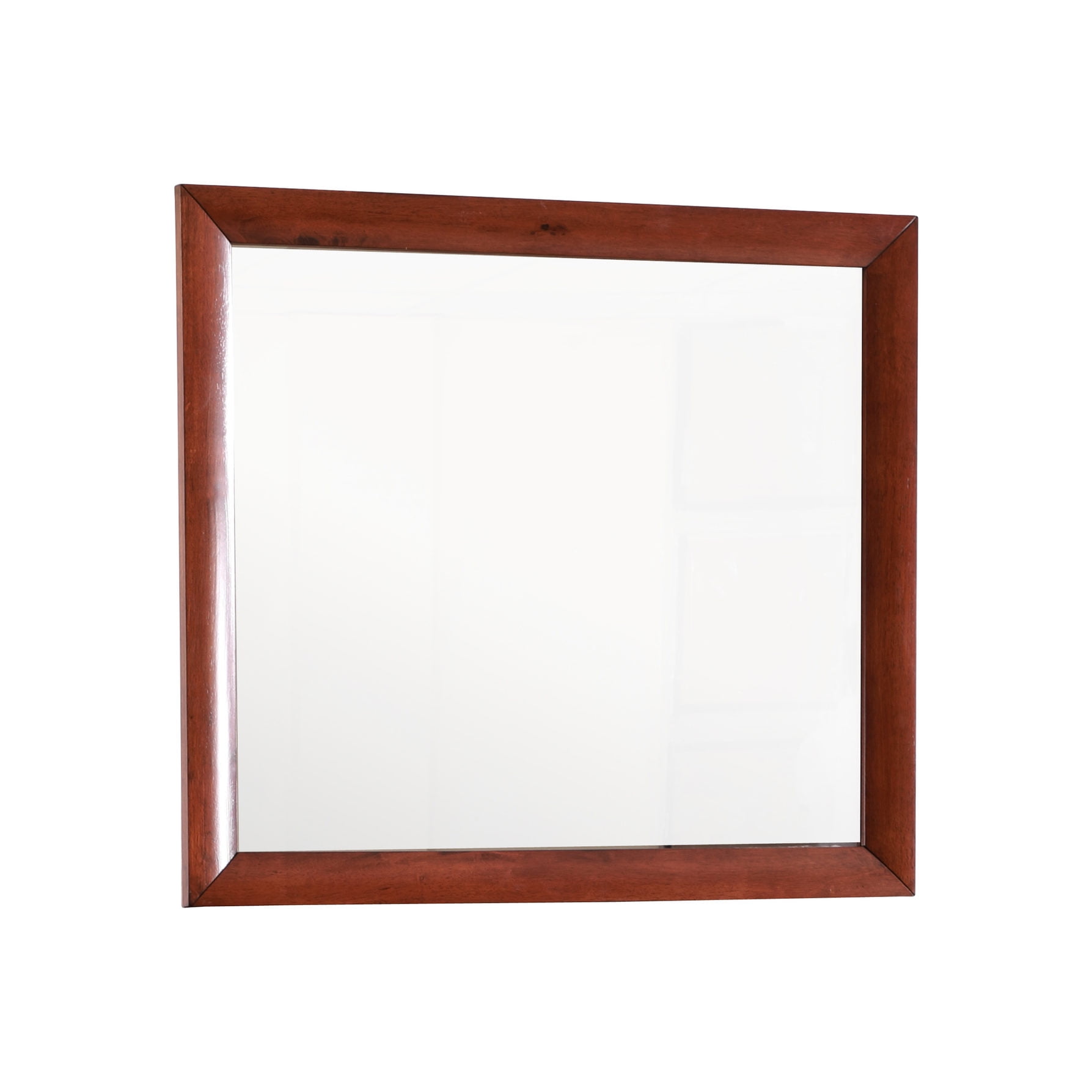 Cherry Finish + Low Distortion Feature - Bedroom Mirror Decor ...