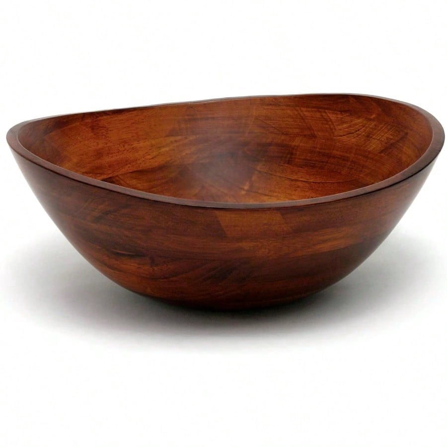 Cherry Finished Wavy Rim Serving Bowl for Fruits or Salads Matte Large ...