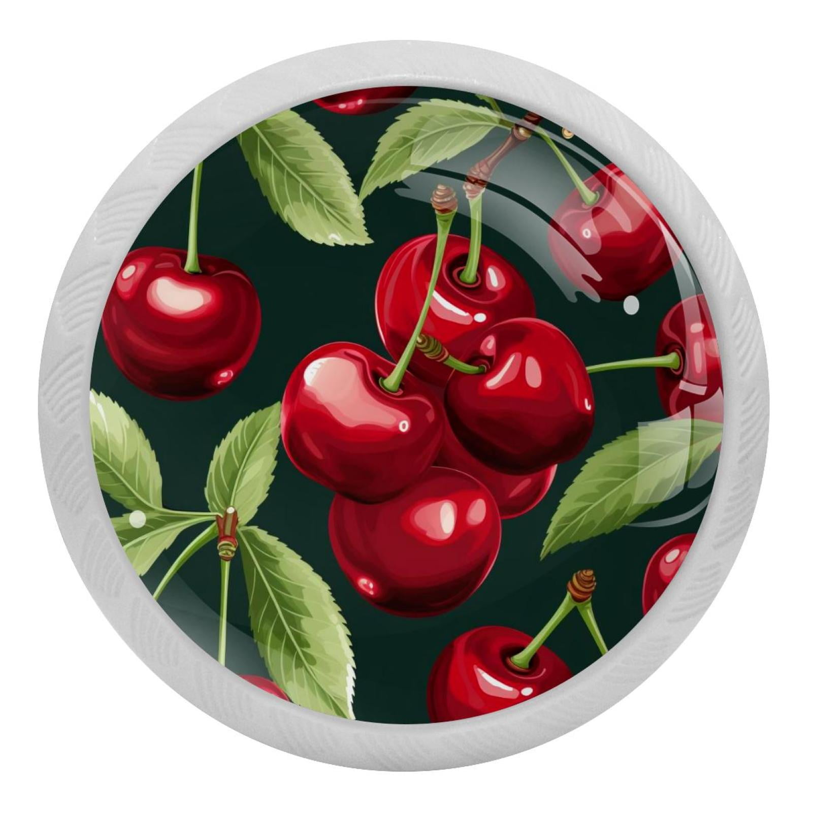 Cherry Fluorescent Drawer Pulls: Round 4-Pack - Glow-in-the-Dark Knobs ...