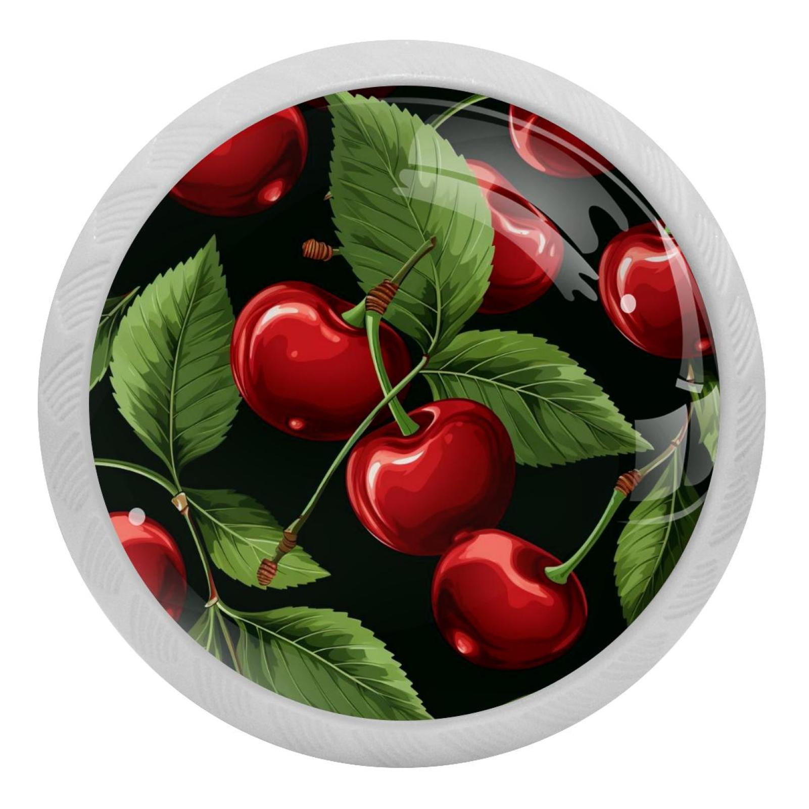 Cherry Fluorescent Drawer Pulls: Round 4-Pack with Glow-in-the-Dark ...