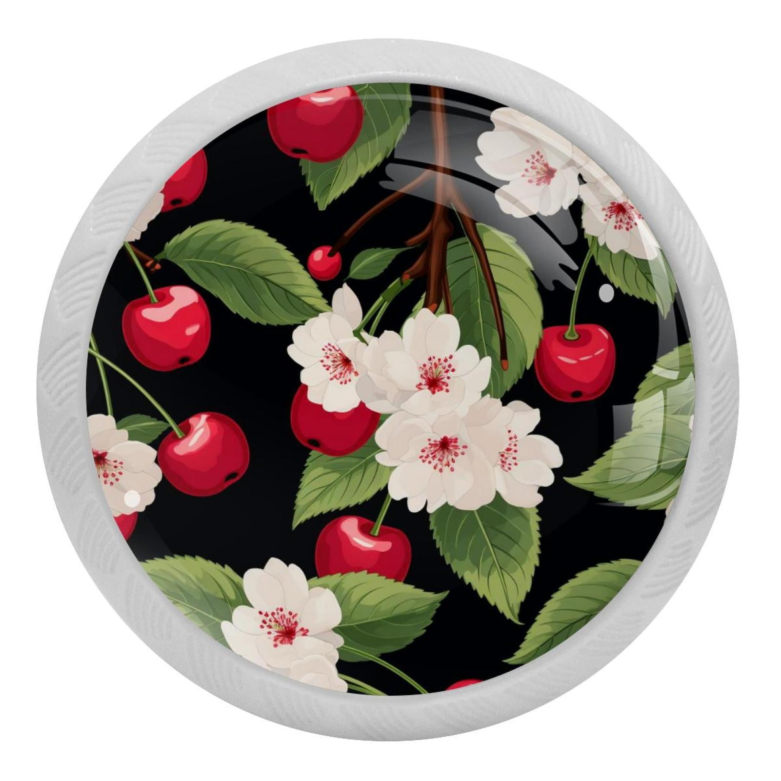 Cherry Fluorescent Drawer Pulls with Screws: Round 4-Pack, Glow-in-the ...