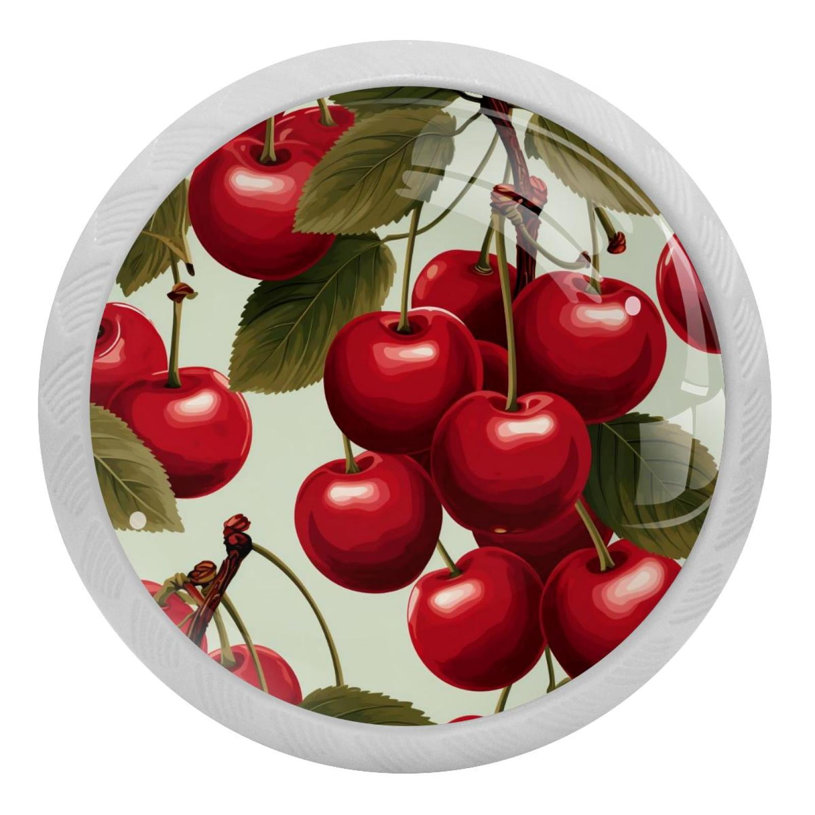 Cherry Fluorescent Drawer Pulls with Screws: Round 4-Pack - Glow-in-the ...