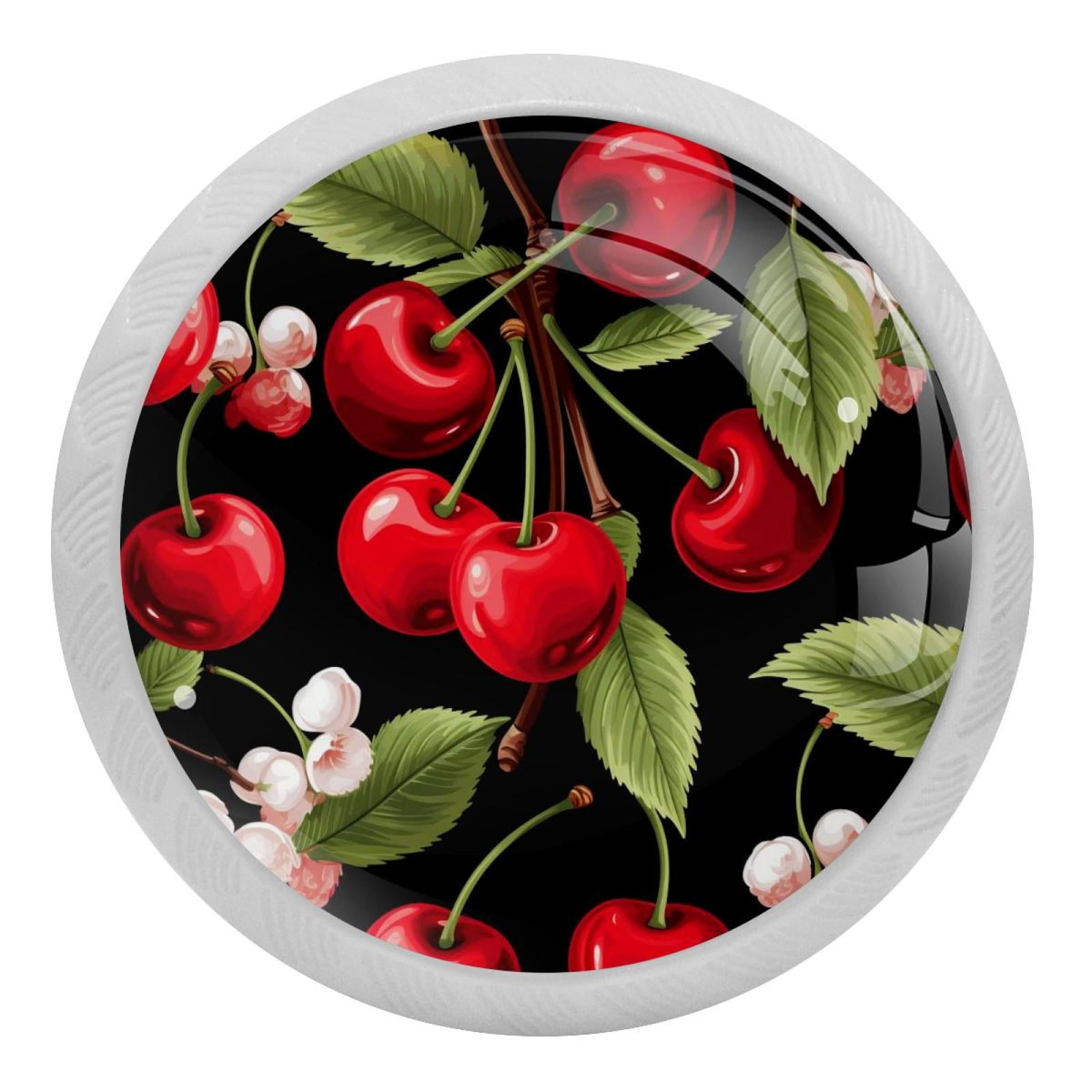 Cherry Fluorescent Drawer Pulls with Screws: Round 4-Pack - Glow-in-the ...