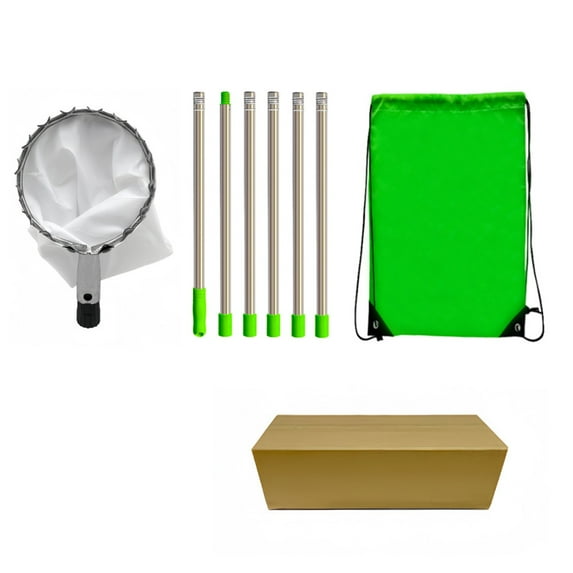 Cherry Fruit 10.5 Ft Fruit Pole With Basket Telescoping Stainless Steel ...