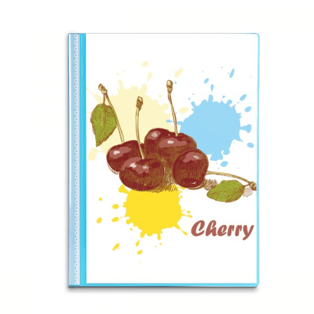 Cherry Fruit Watercolor Illustration Pattern Book Sheet Protectors ...