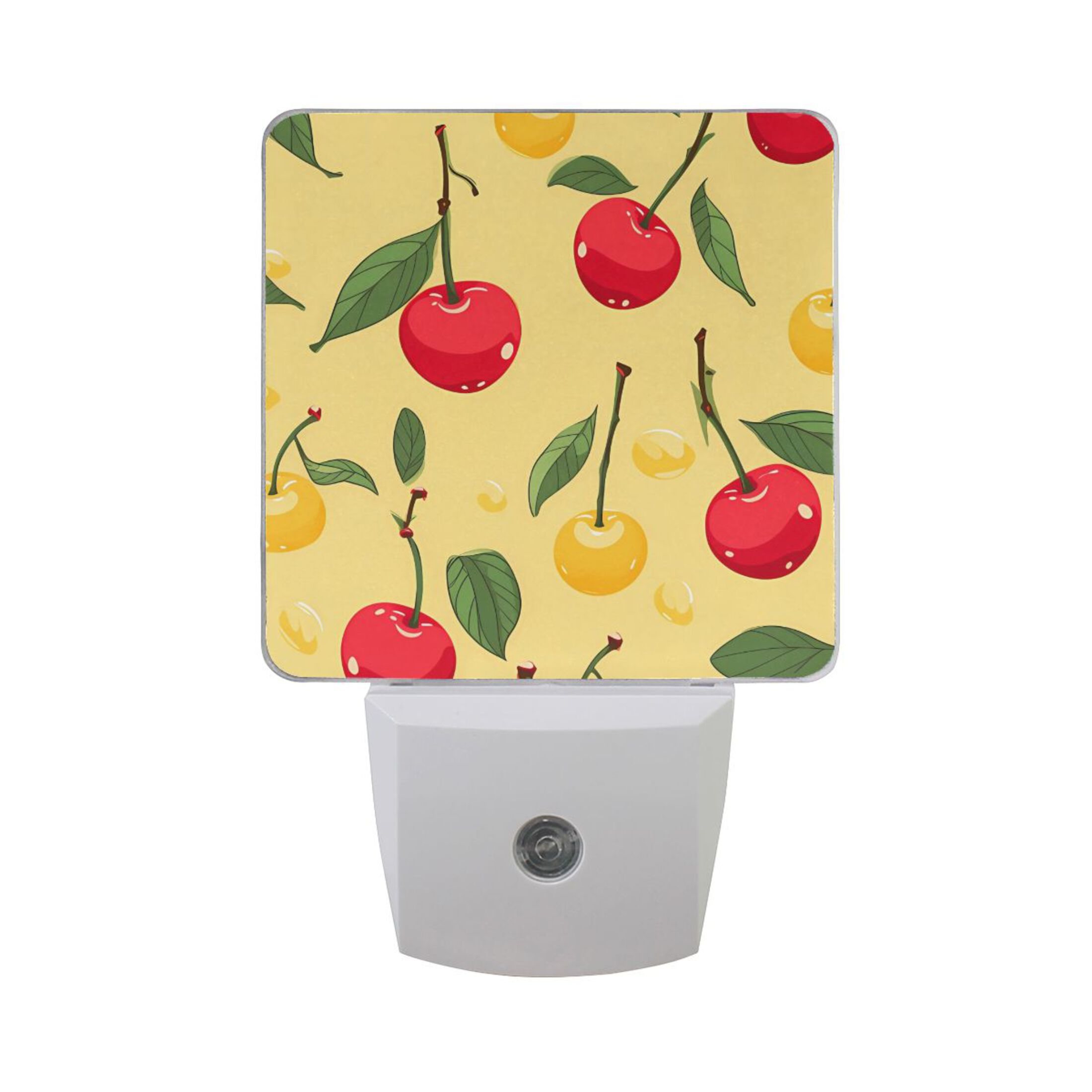 Cherry Fruits Night Light LED Dusk to Dawn Auto Sensor Night Lamp Plug ...