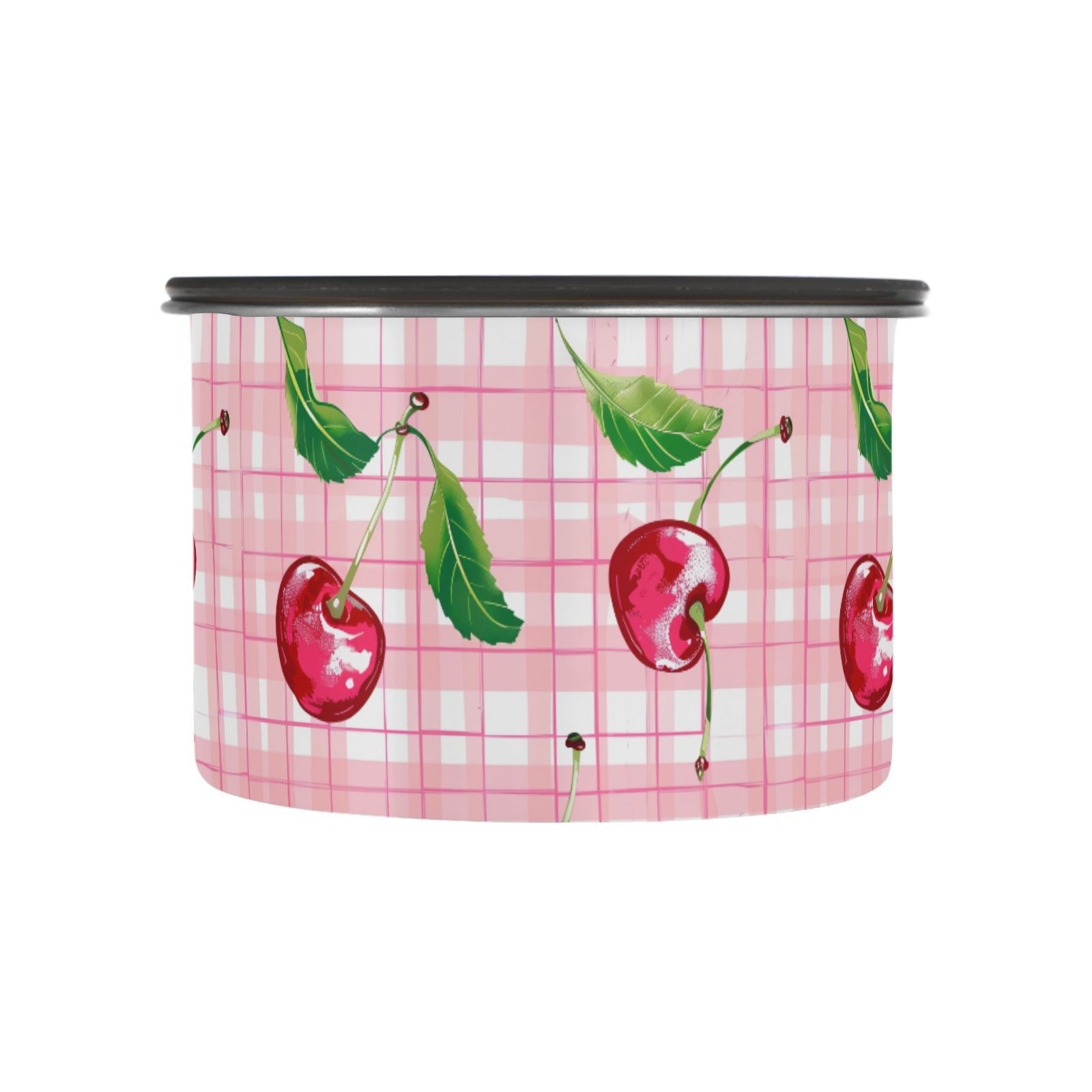 Cherry Grid Buffalo Airtight Coffee Bean Canister 17oz Food Storage ...