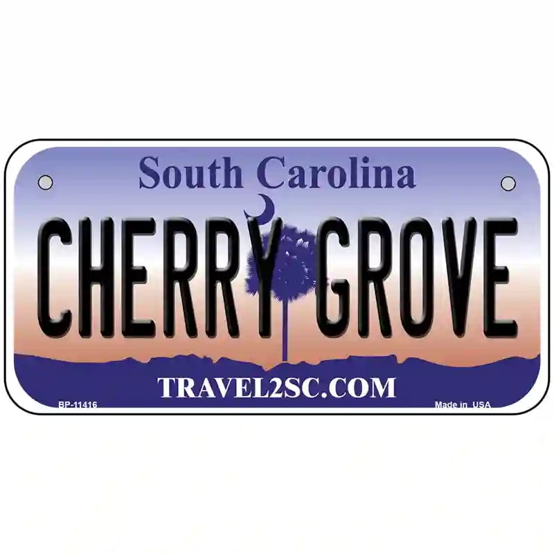 Cherry Grove South Carolina Novelty License Plate 6" x 3" Bicycle ...