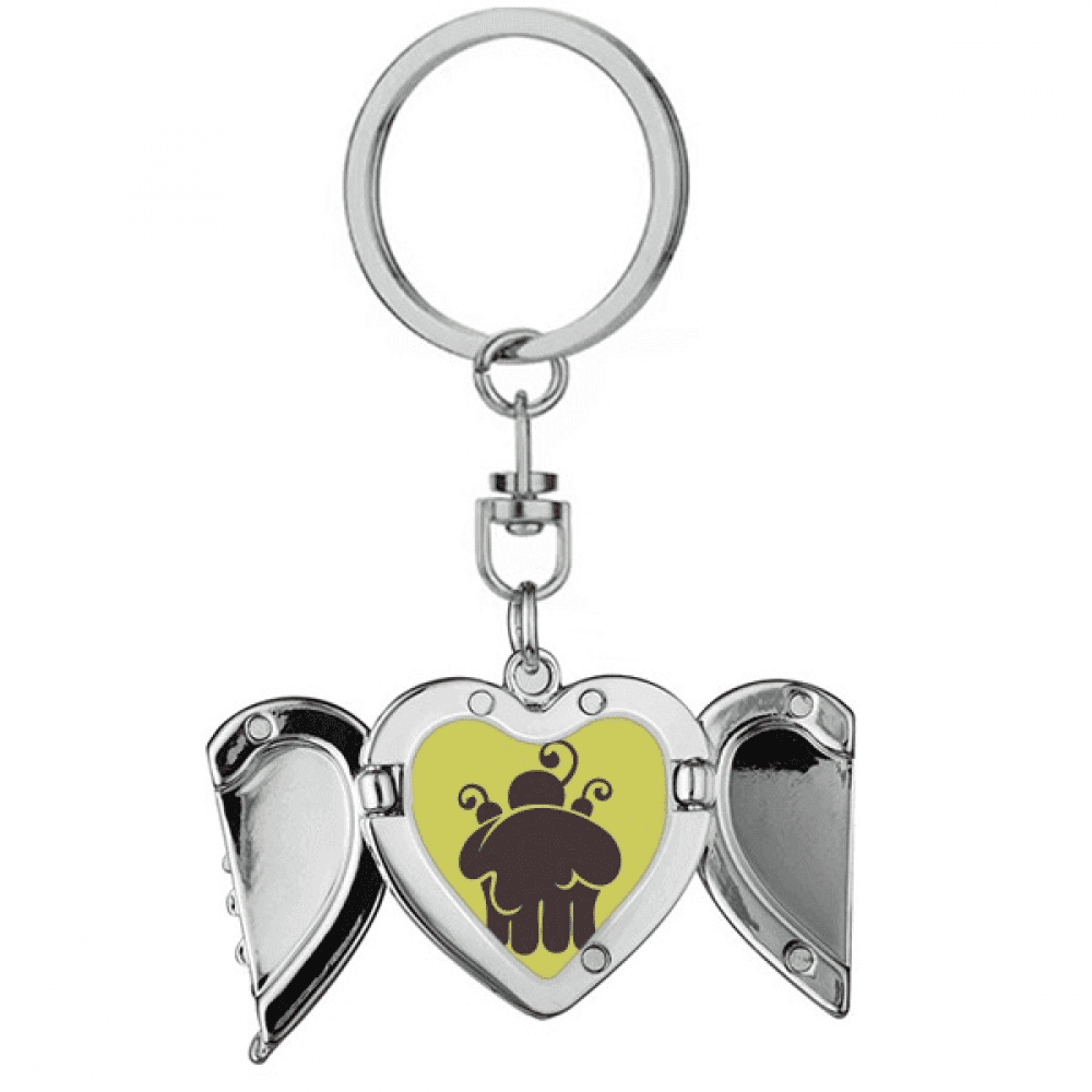 Cherry Ice Melting Outline Heart Angel Wing Key Chain Holder - Walmart.com