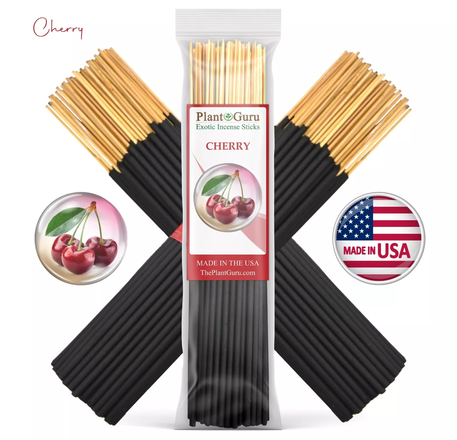 Cherry Incense Sticks 7" Bulk - 1 Bundle 85 to 100 Sticks - Smooth and ...