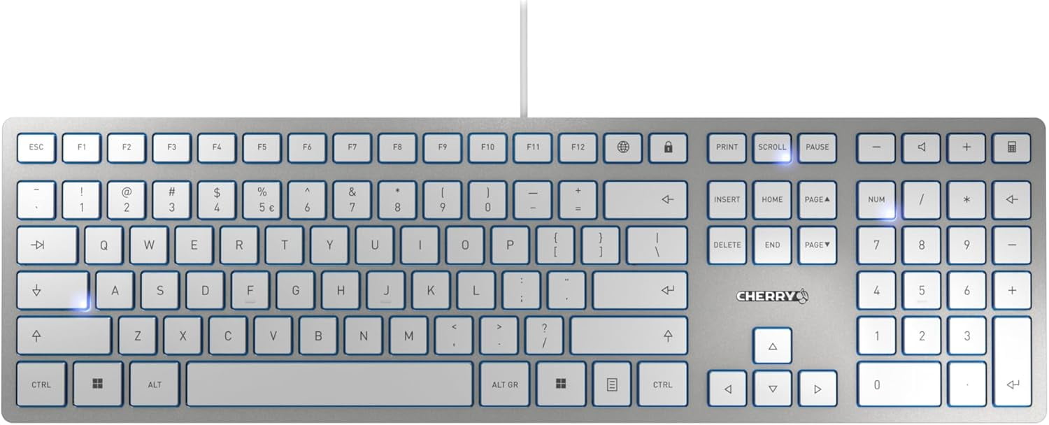 Cherry KC 6000 Slim Keyboard - USB Interface - English (US) - SX ...