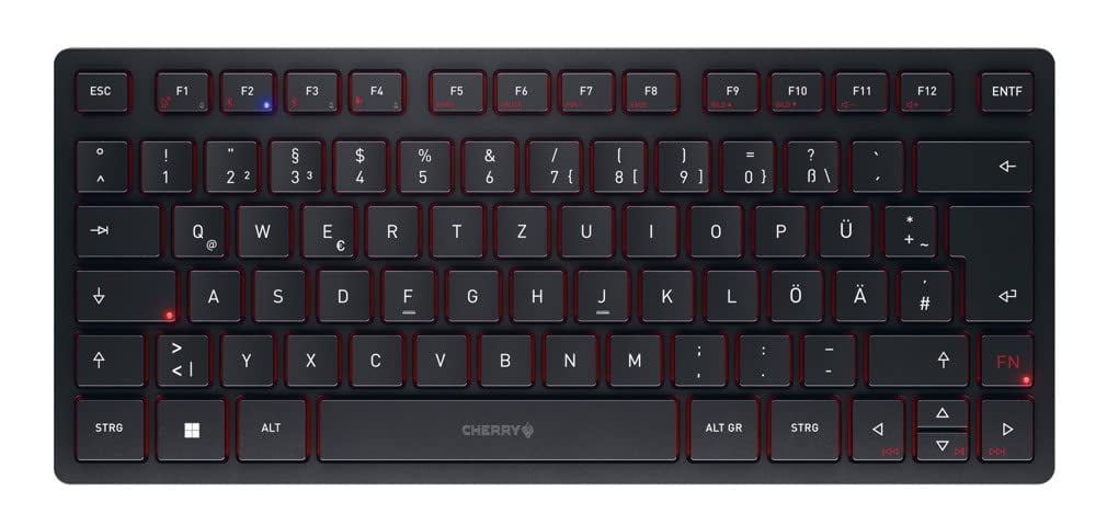 Cherry KW 9200 MINI Wireless Rechargable Compact Keyboard. with ...
